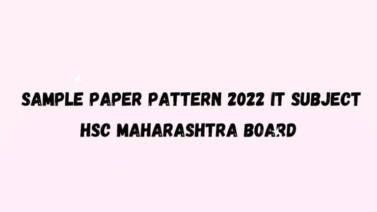 HSC IT Sample Papers for class 12 2025 board exams | Techniyojan